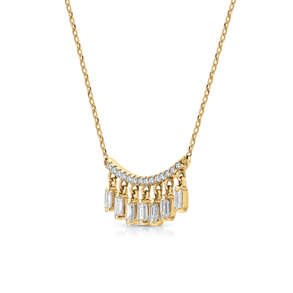 Золотое шейное украшение с бриллиантами природными SARGON NQA2714N-01 ...