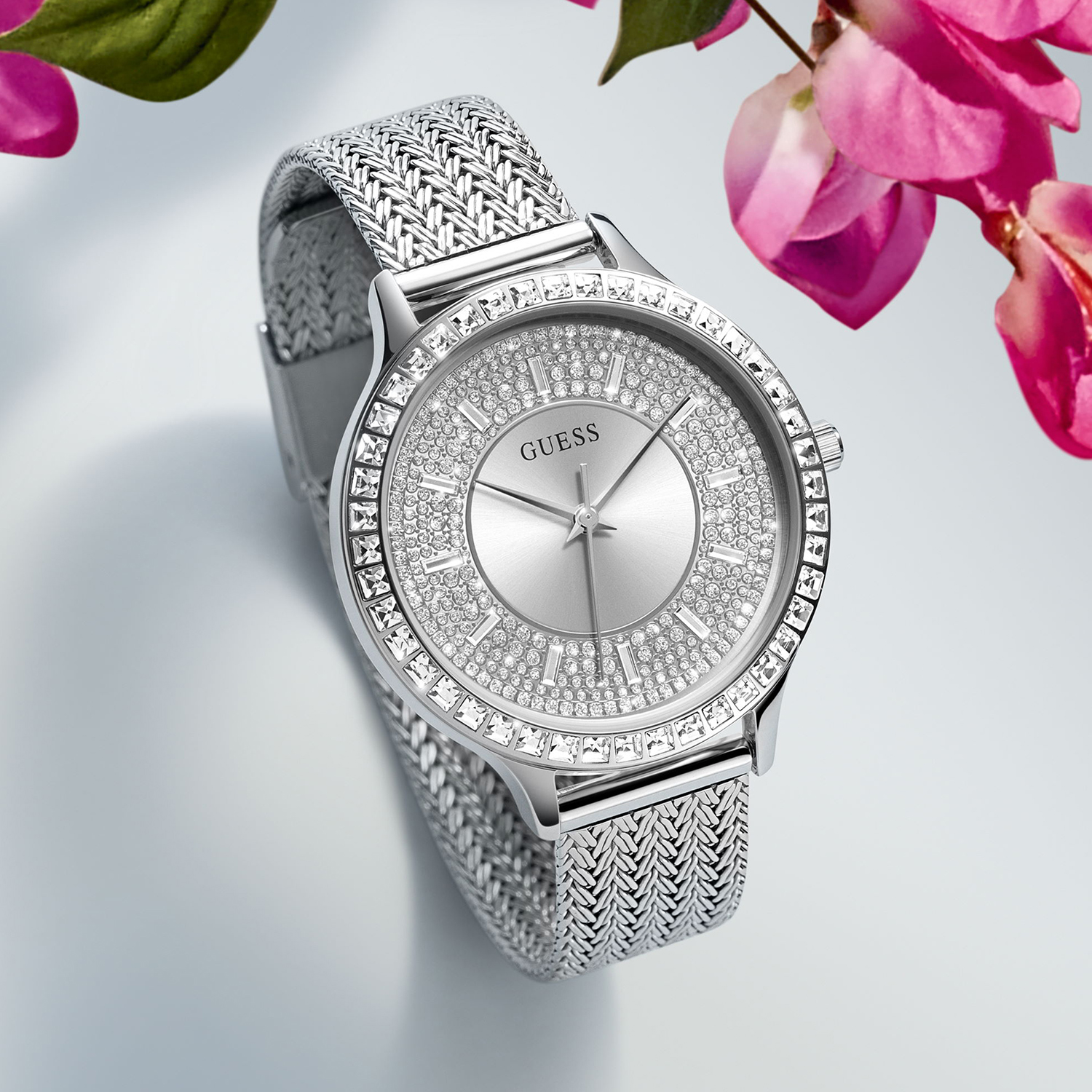 Часы женские GUESS GW0402L1 GUESS GW0402L1: сталь, кристалл — купить в интернет-магазине ...