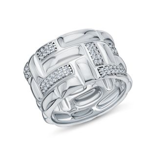 Серебряное кольцо с фианитами SUNLIGHT S56844-K9W-01: белое серебро 925 ...